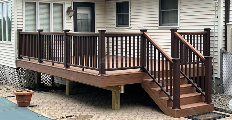 Composite Deck Railing Installation