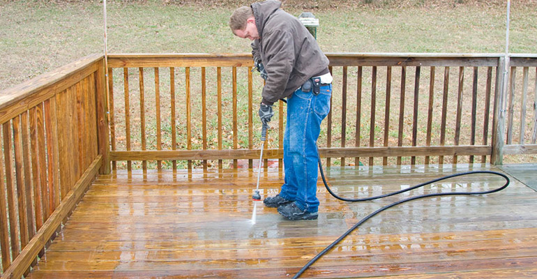 Can You Pressure Wash Composite Decking? | EVODEK