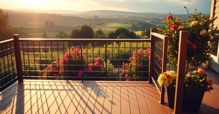 Ideas for Designing a Brown Composite Decking | EVODEK
